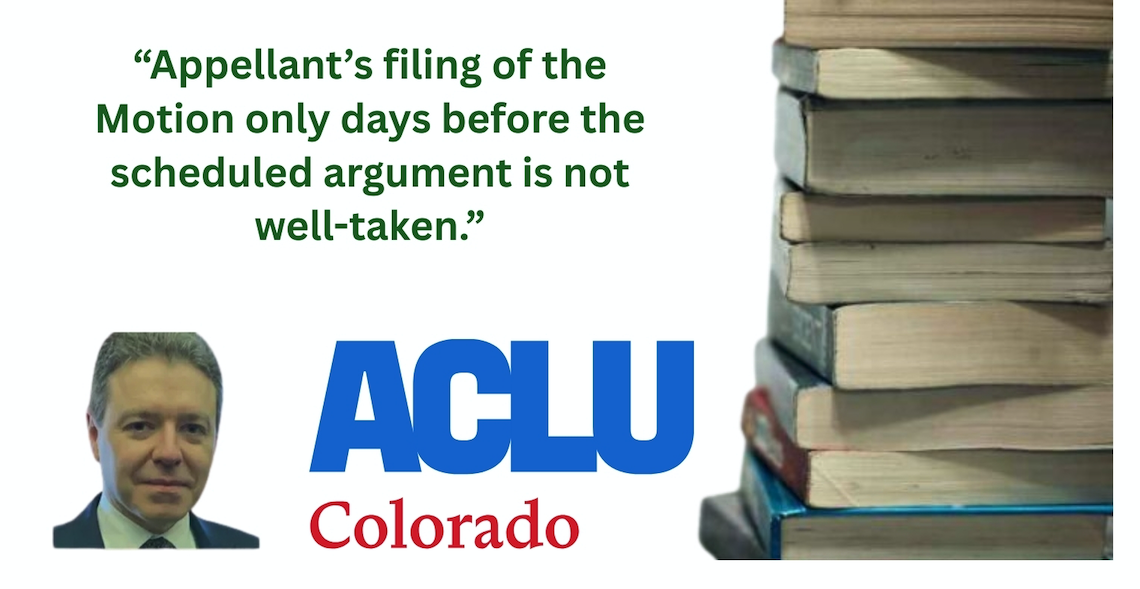 On Eve of Hearing, Appeal in Key Colorado Book Ban Case is Suddenly ...